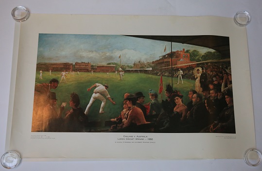 Imaginary Cricket Match print